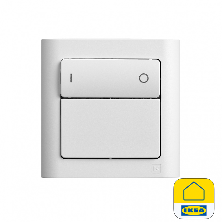 IKEA ombygget trådløs lysdæmper med symboltangent Fuga (Softline 63)
